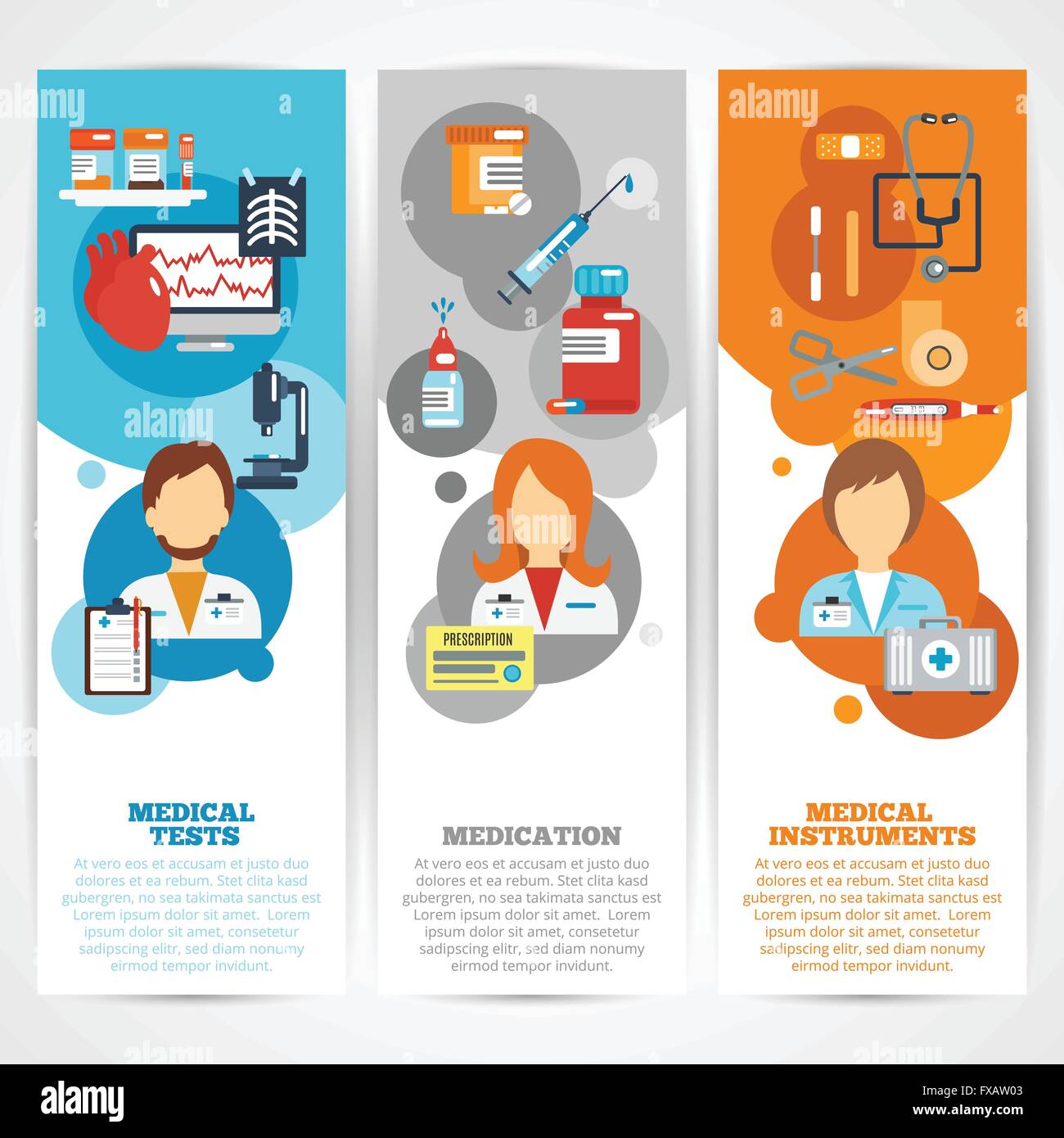 Doctor Banner Set Stock Vector Image & Art - Alamy