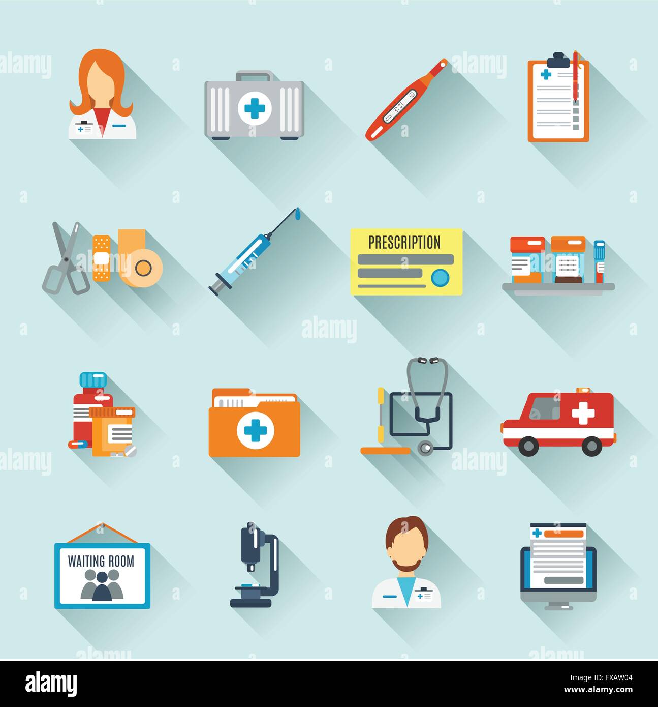 Doctor Icon Set Stock Vector Image & Art - Alamy