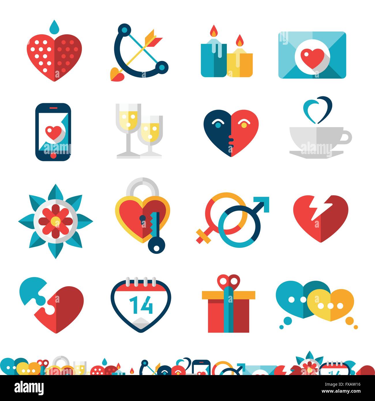 Dating Icon Set Stock Vector Image & Art - Alamy