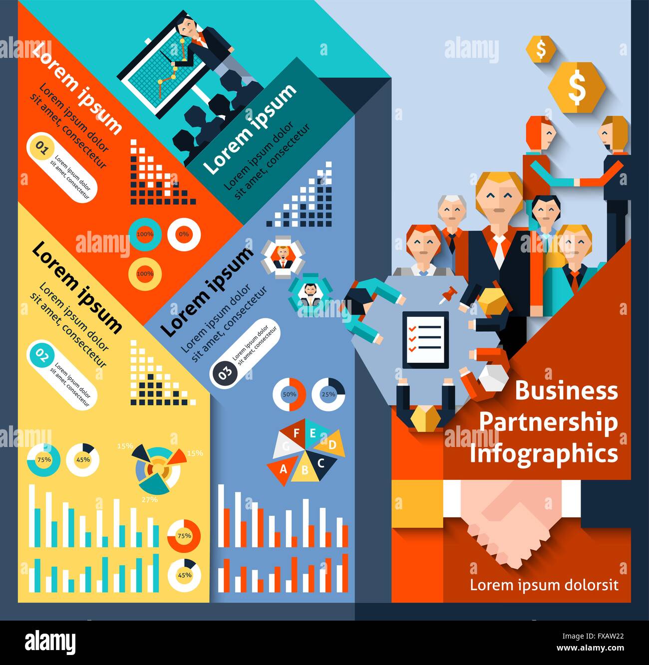 Business Partnership Infographics Stock Vector Image & Art - Alamy