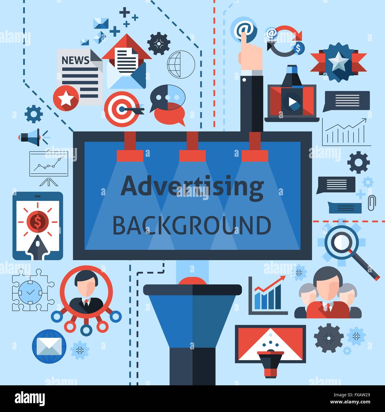 Advertising Marketing Background Stock Vector Image & Art - Alamy