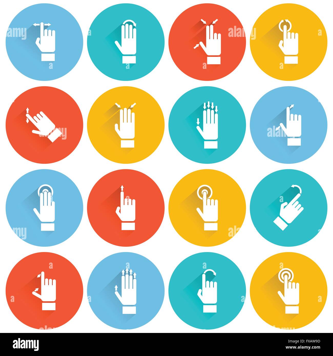 Touch screen finger tap Stock Vector Images - Alamy