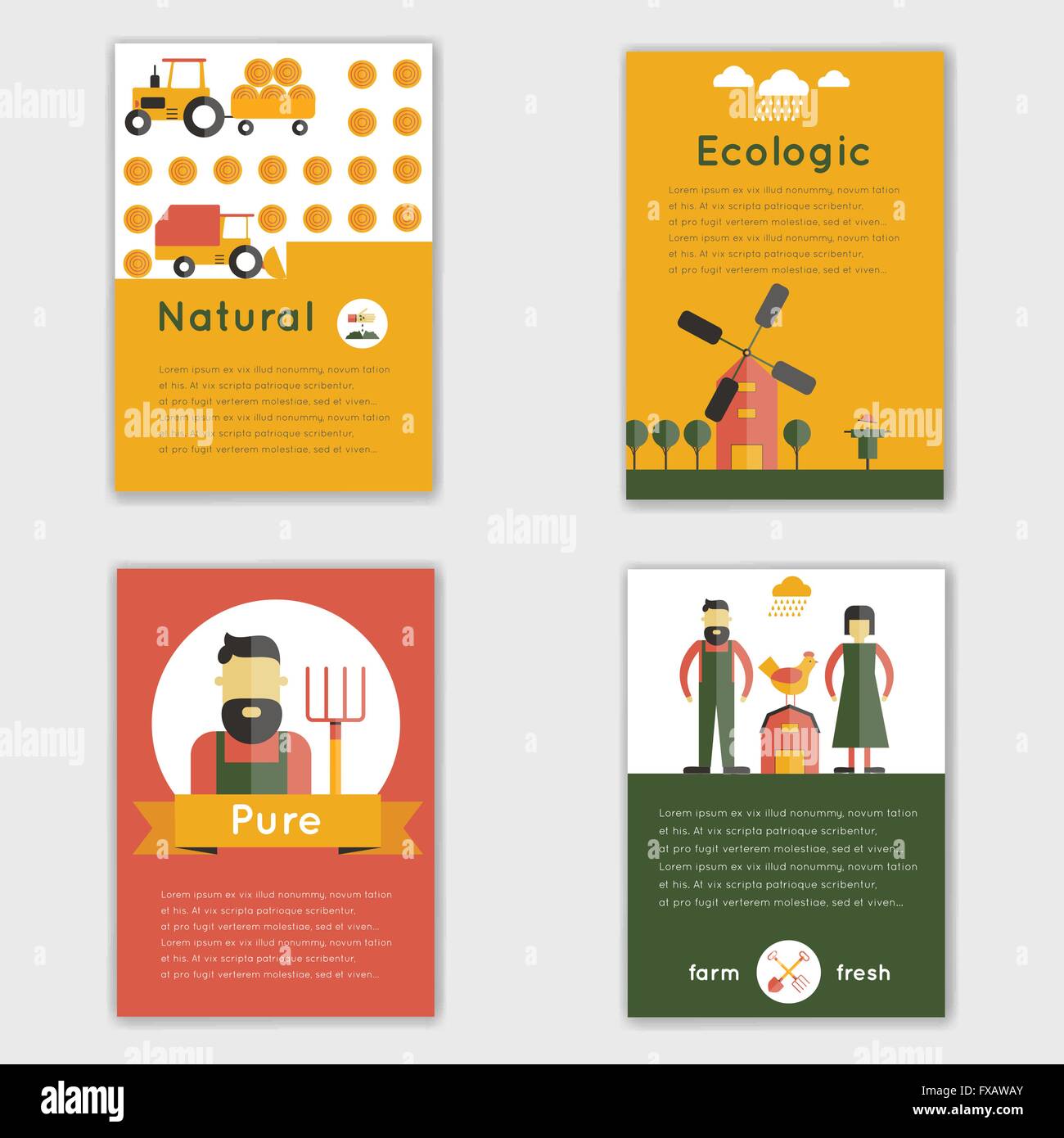 Farmhouse barn in rural Stock Vector Images - Alamy