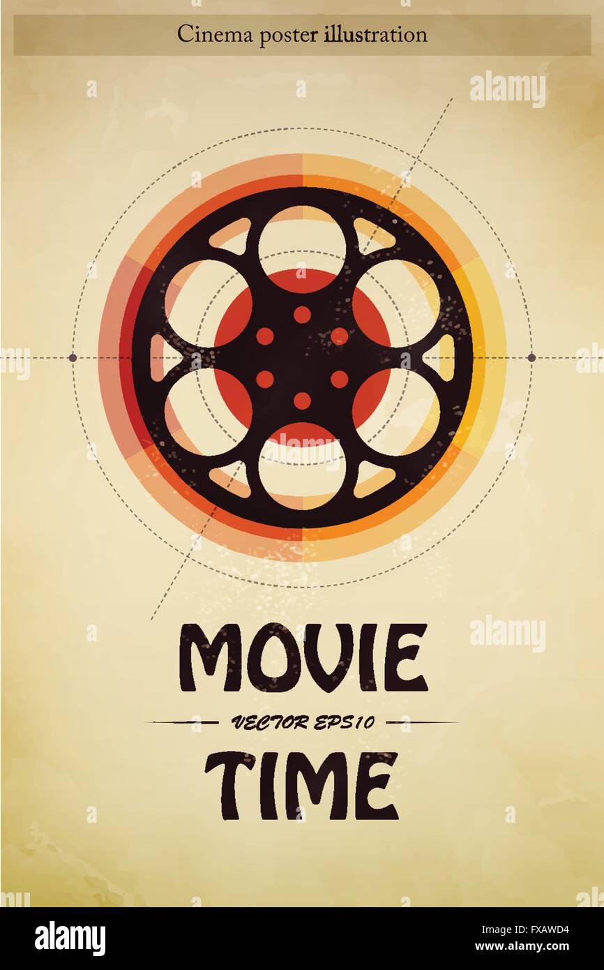 Cinema Poster Illustration Stock Vector Image & Art - Alamy