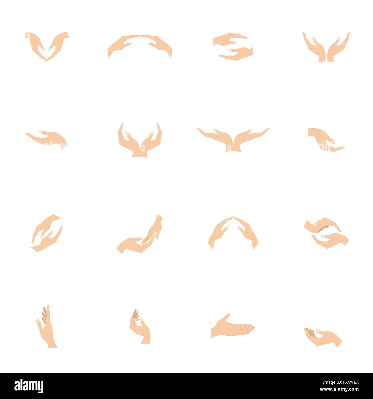 Female hand hold mobile Stock Vector Images - Alamy