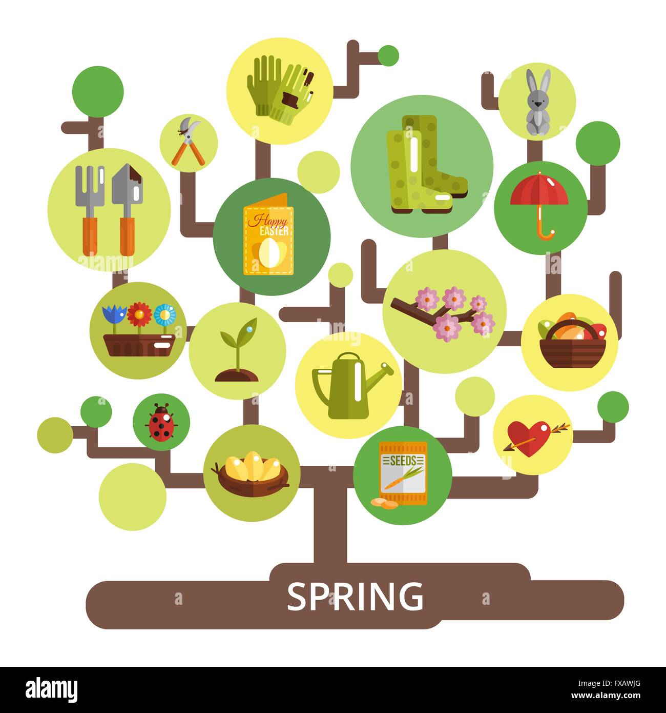 Spring may springtime season Stock Vector Images - Alamy