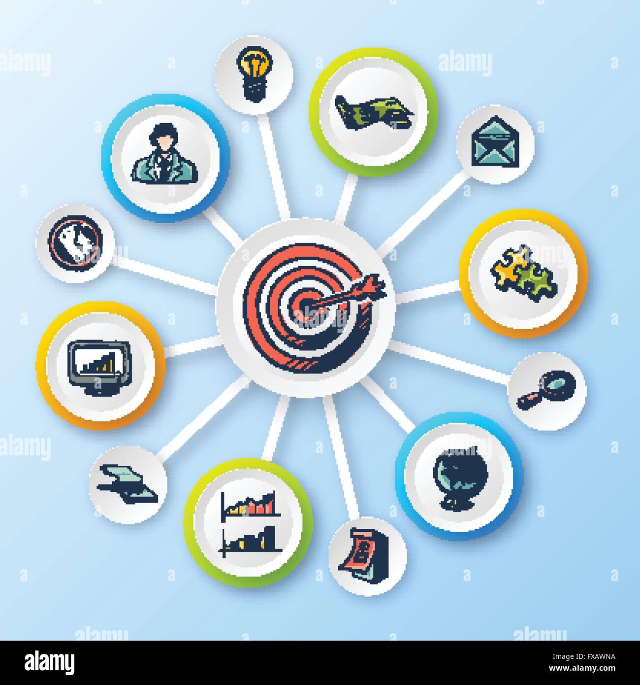 Sketch Infographics Set Stock Vector Image & Art - Alamy