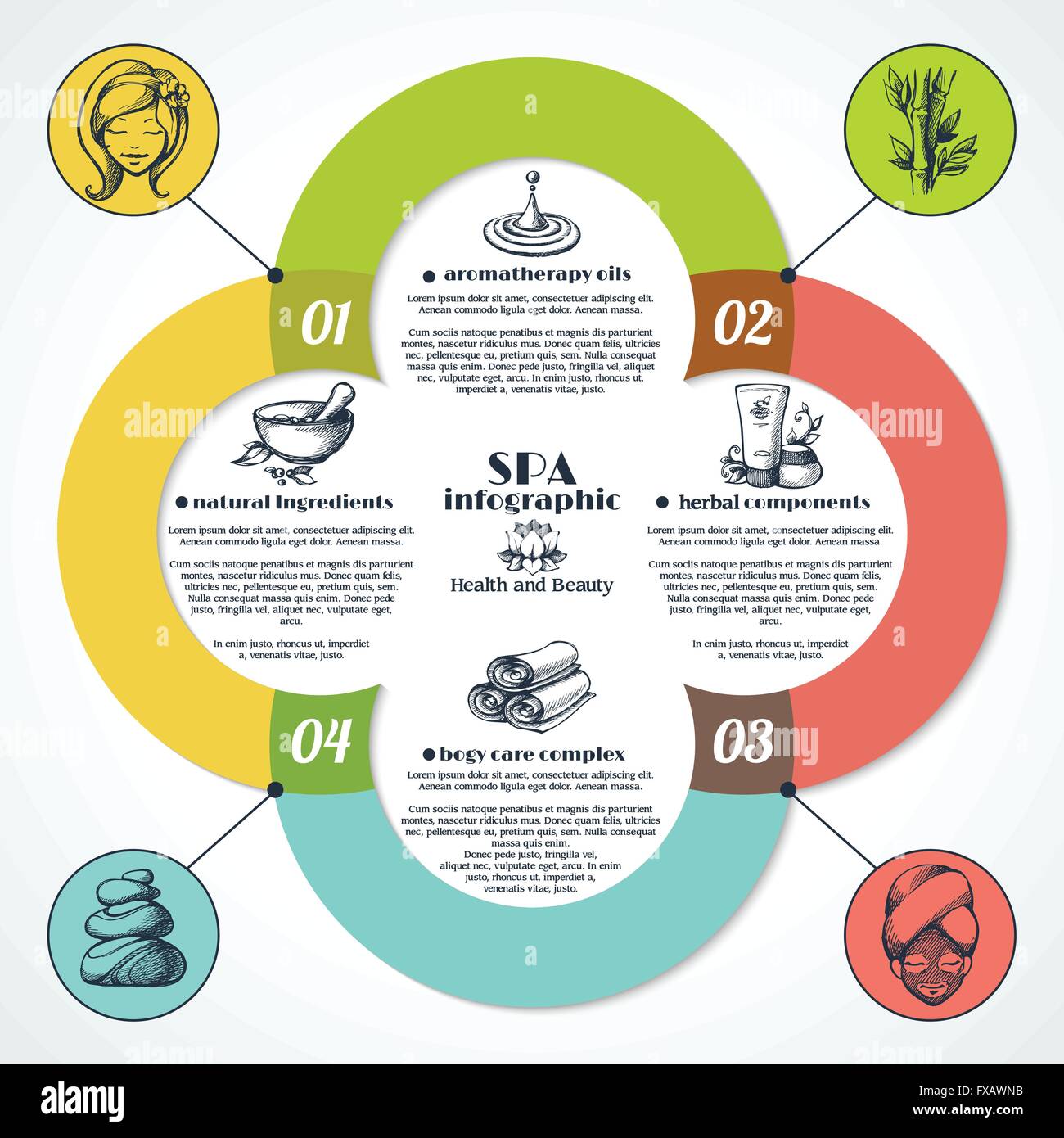 Spa Infographic Set Stock Vector Image & Art - Alamy