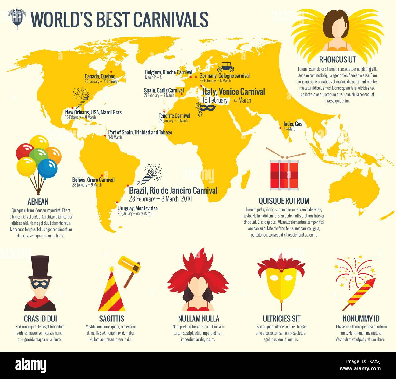 Carnival infographic poster print Stock Vector Image & Art - Alamy