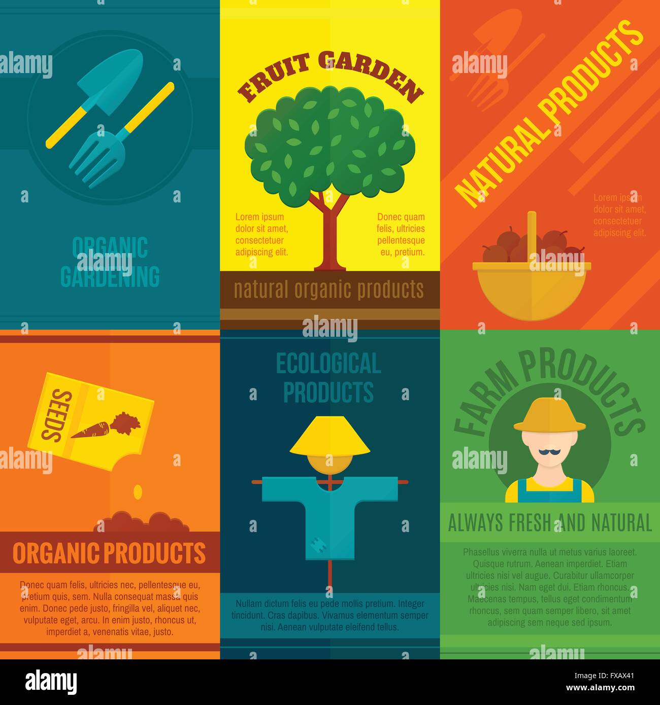 Ecological Posters Set Stock Vector Image & Art - Alamy