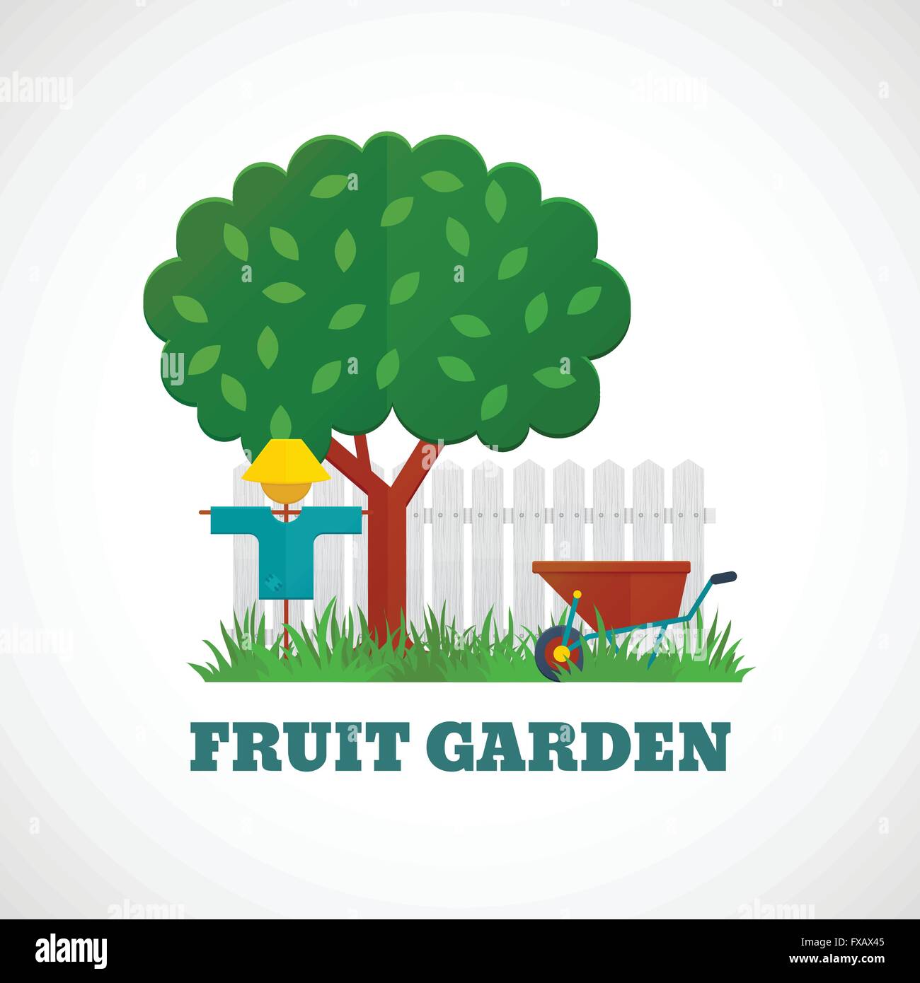 Fruit Garden Poster Stock Vector Image & Art - Alamy