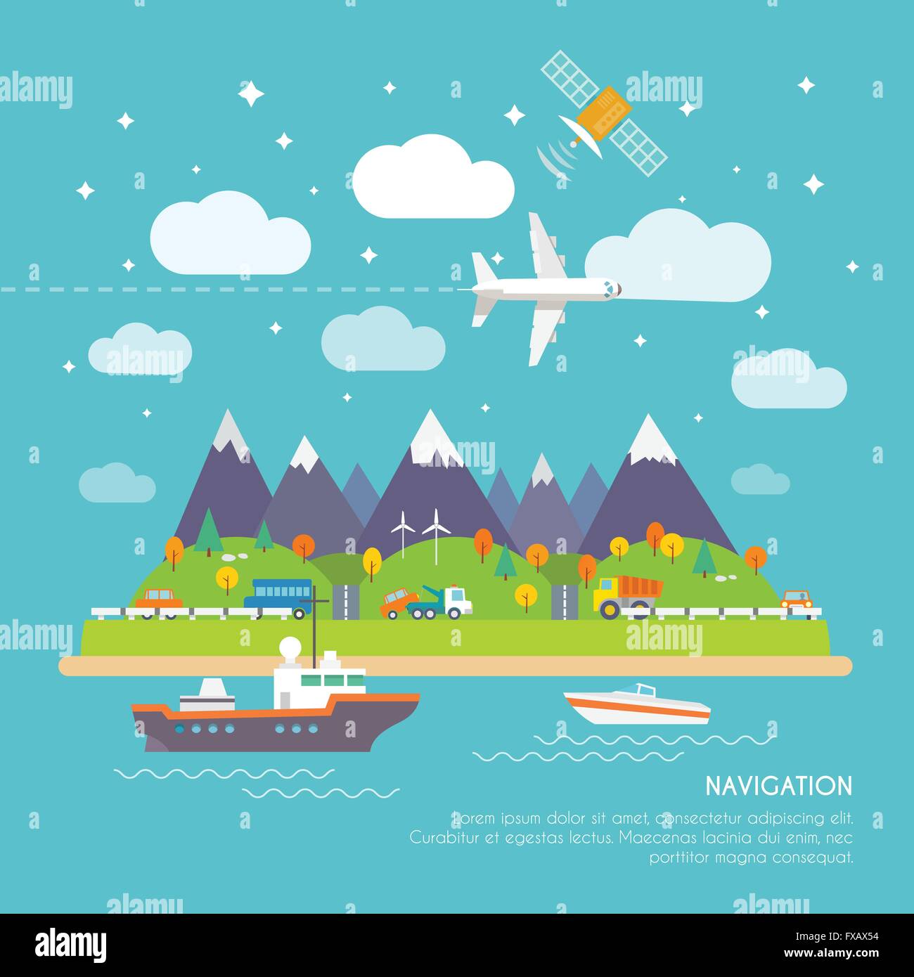 Aircraft routing Stock Vector Images - Alamy