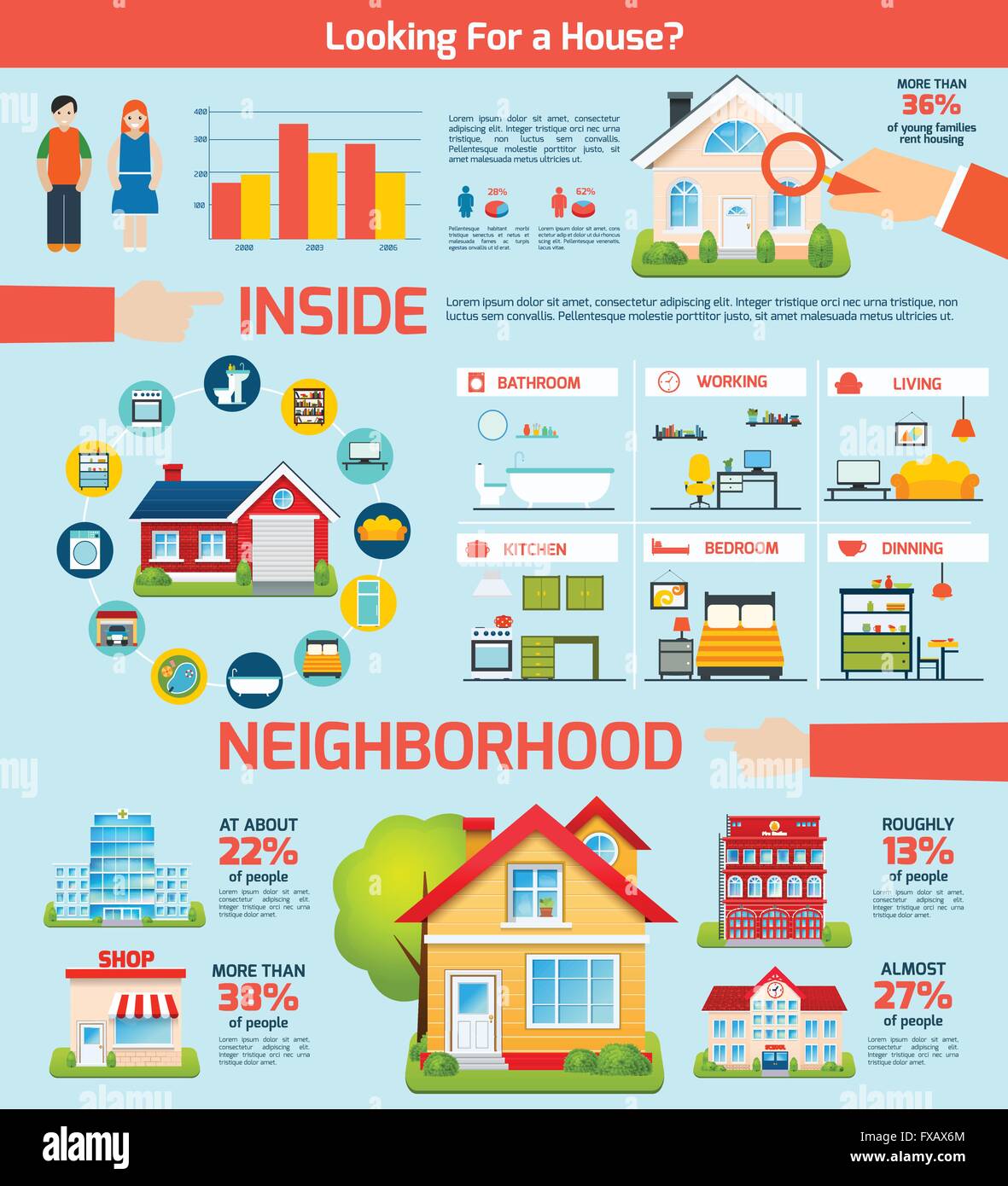 Building Infographics Set Stock Vector Image & Art - Alamy