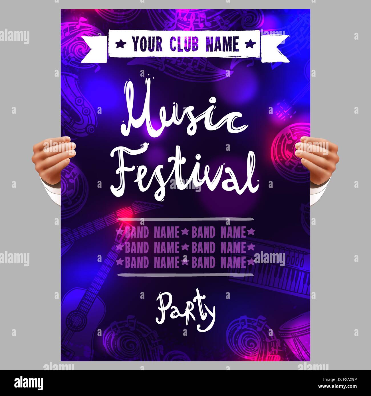 Music Festival Poster Stock Vector Image & Art - Alamy