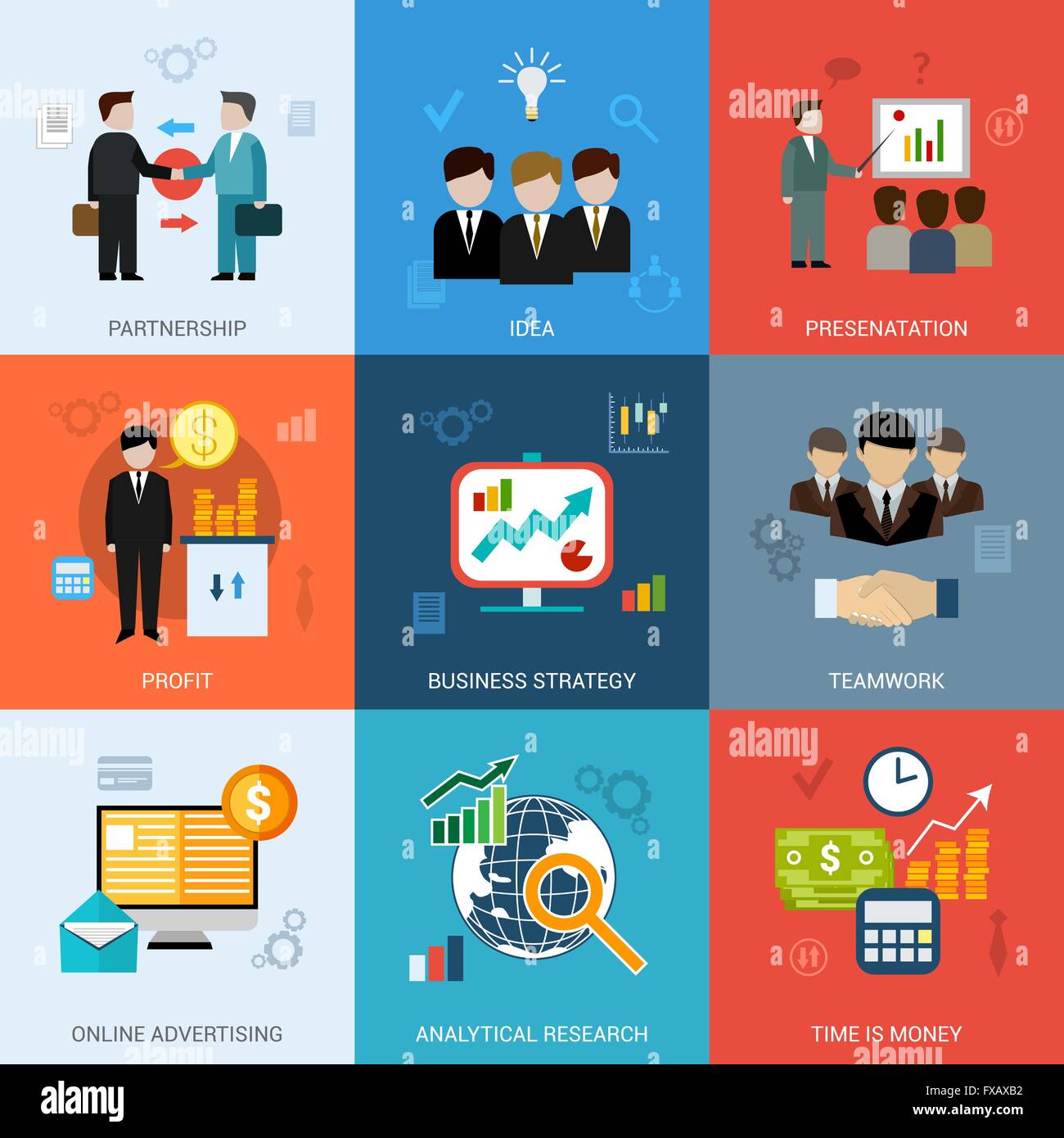 Planning idea business people Stock Vector Images - Alamy