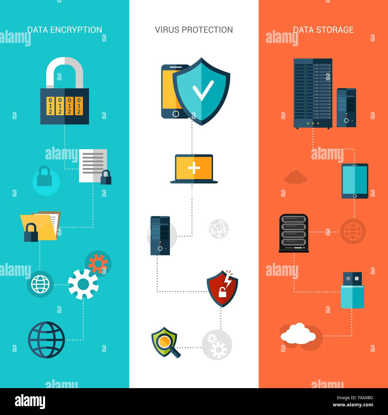 Data Protection Banners Vertical Stock Vector Image & Art - Alamy