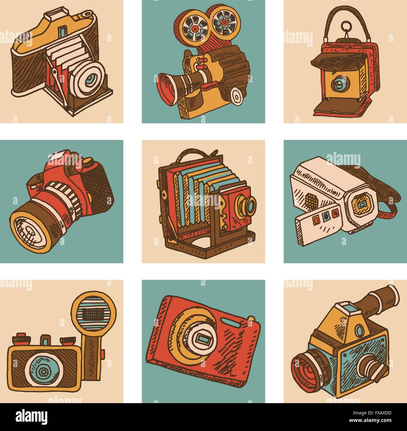 Camera Icon Set Stock Vector Image & Art - Alamy
