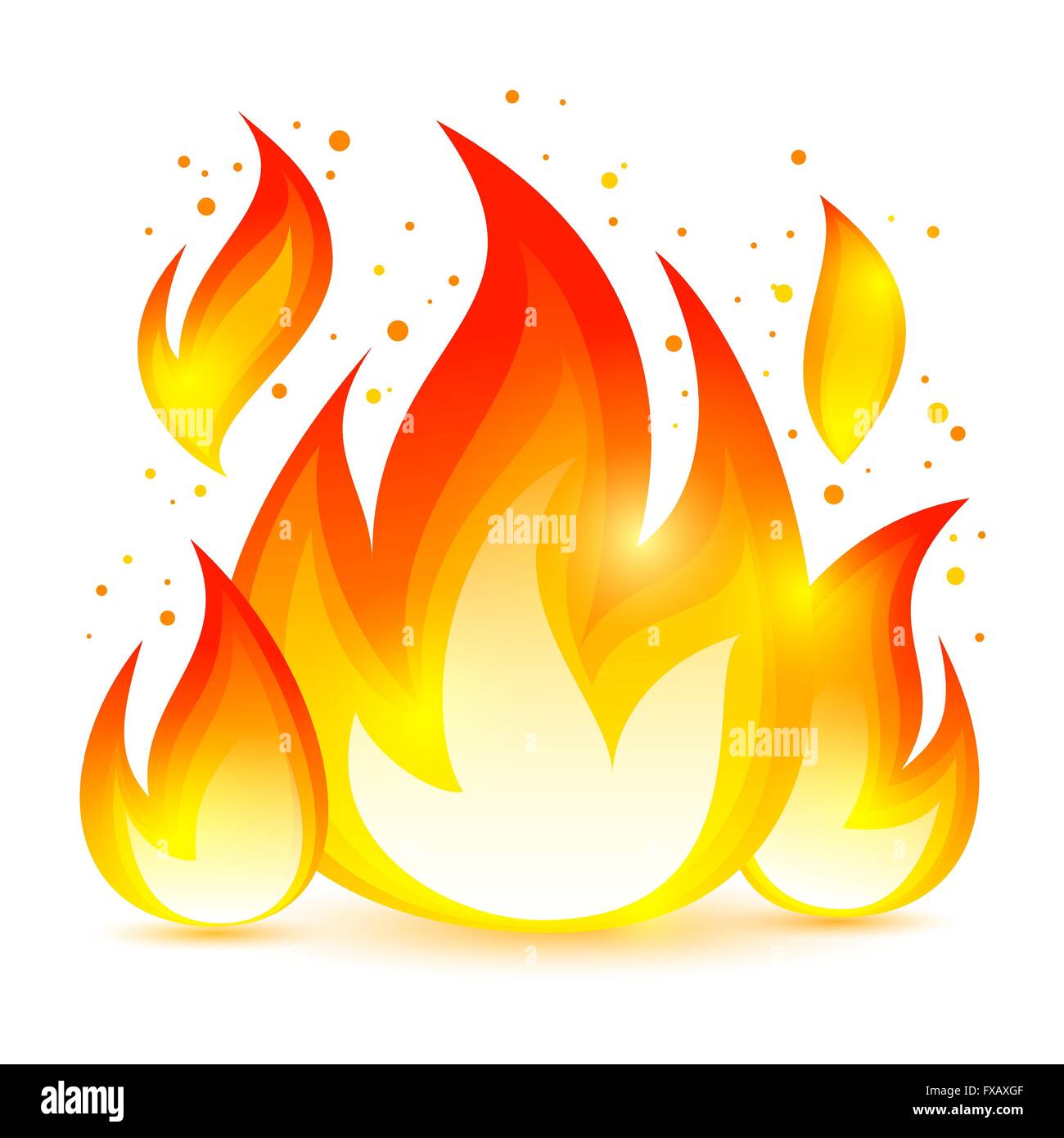 Fire Decorative Icon Stock Vector Image & Art - Alamy