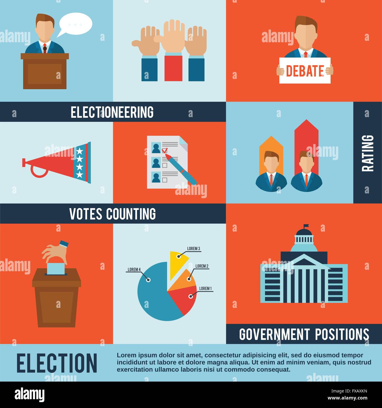 Ballot counting Stock Vector Images - Alamy