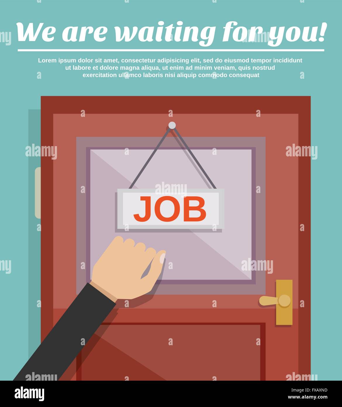 Job Search Concept Stock Vector Image & Art - Alamy