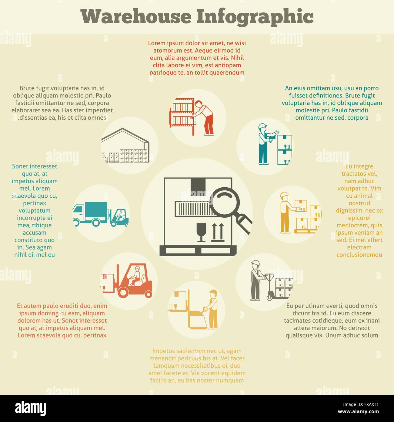 Warehouse Infographics Set Stock Vector Image & Art - Alamy