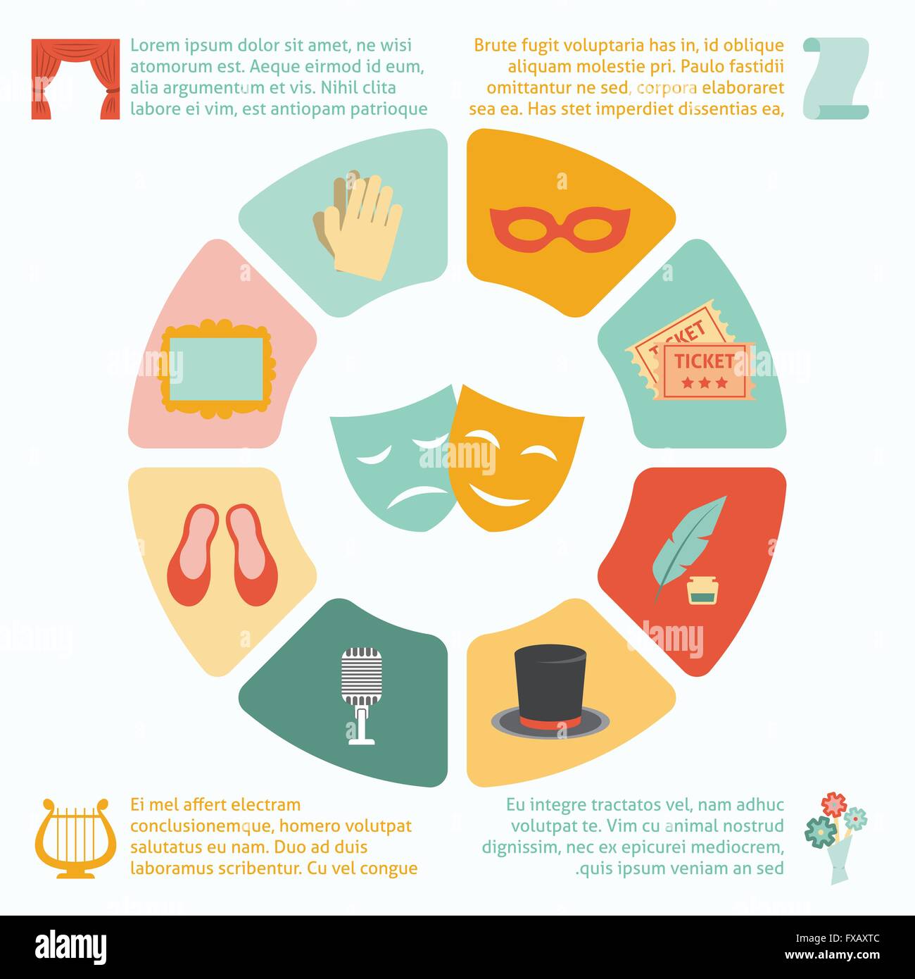 Theatre Infographics Set Stock Vector Image & Art - Alamy