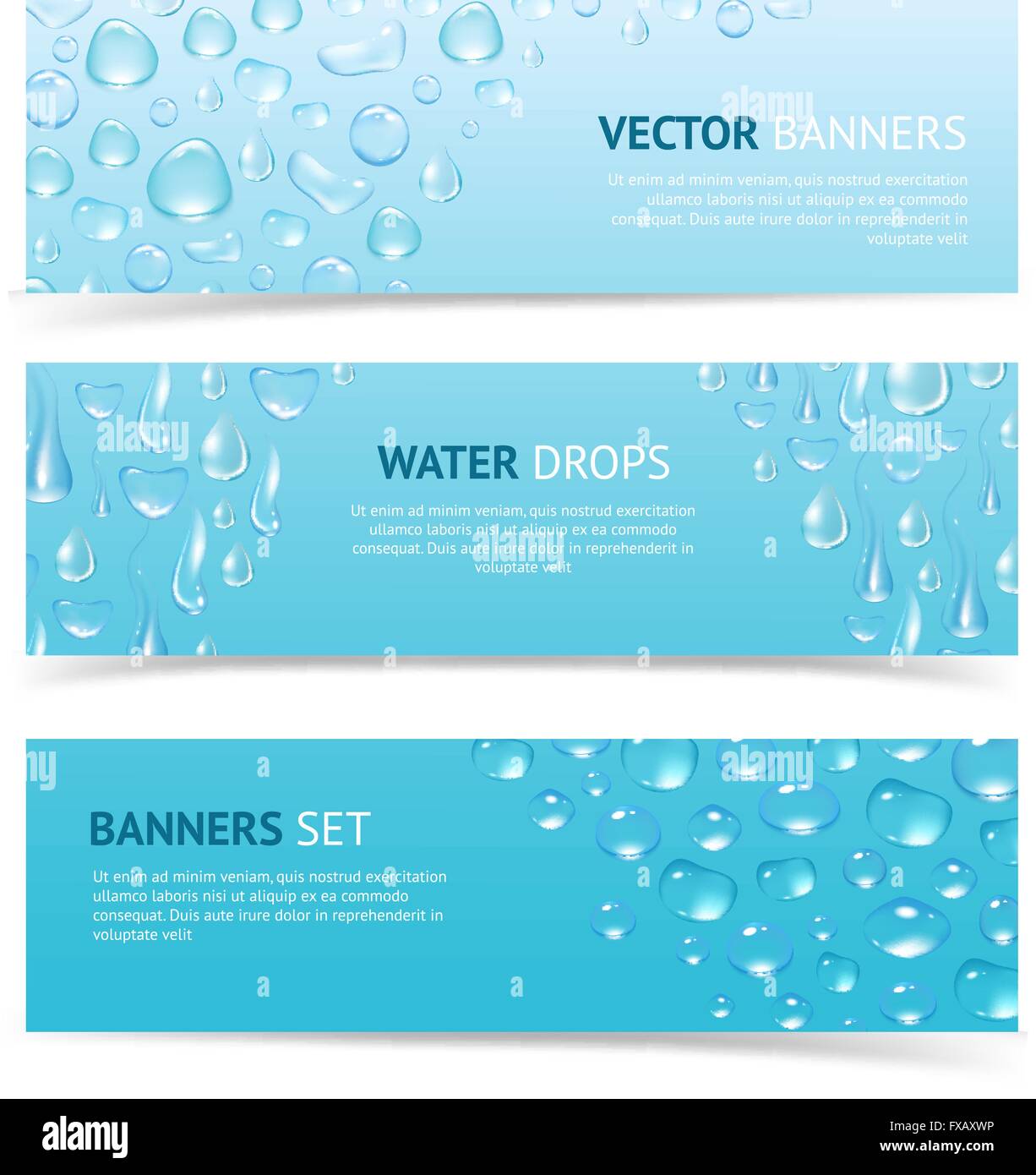 Rain drops horizontal Stock Vector Images - Alamy