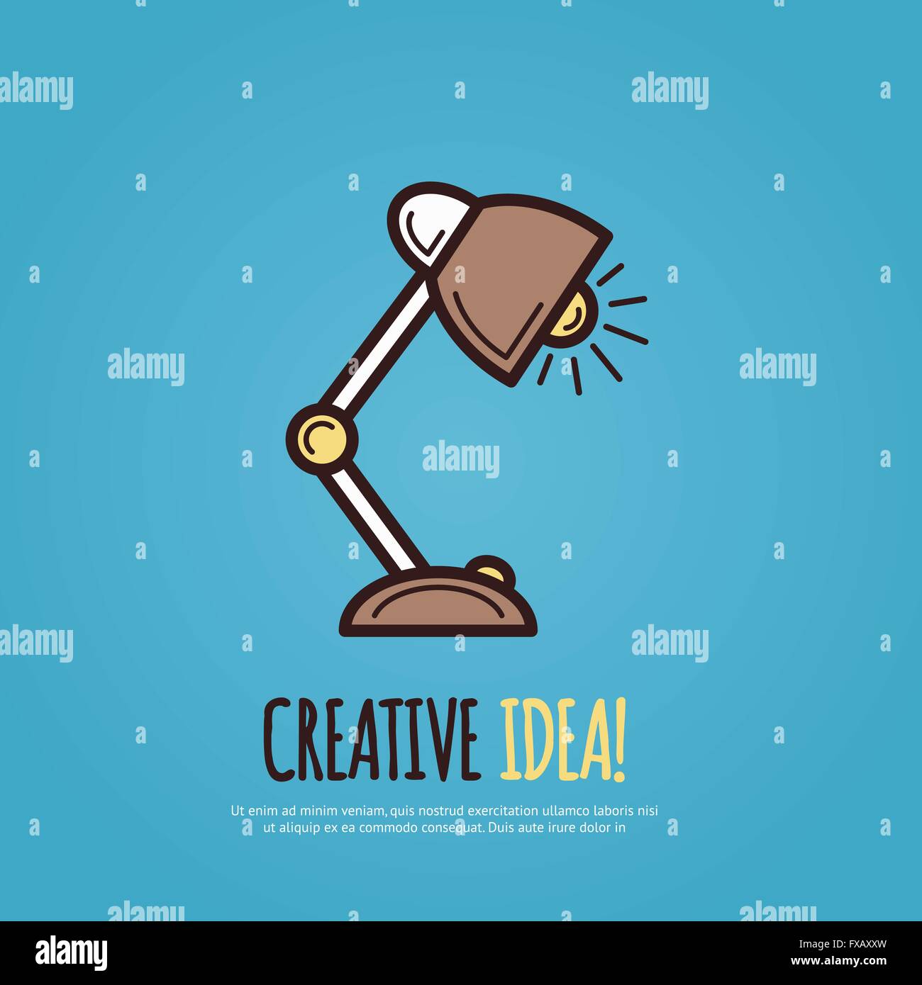 Table Lamp Poster Stock Vector Image & Art - Alamy