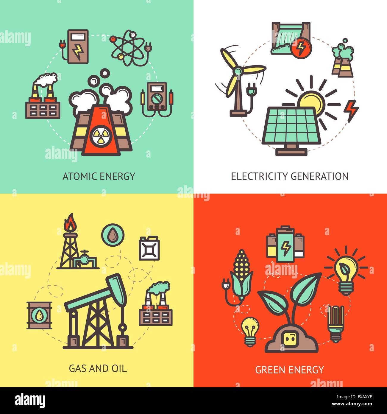 Energy Design Concept Stock Vector Image & Art - Alamy