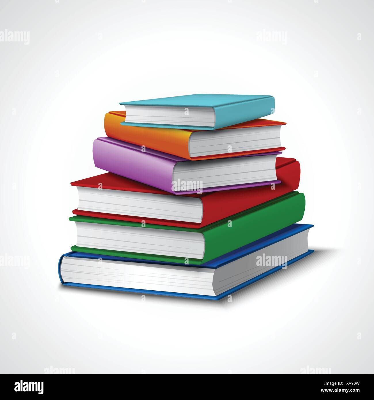 Books Stack Realistic Stock Vector Image & Art - Alamy