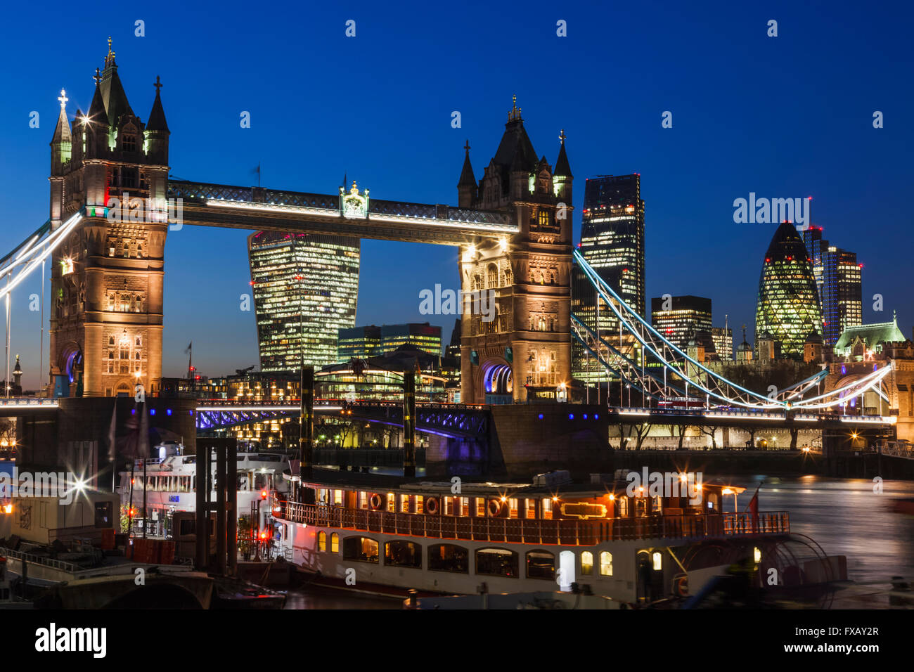 England, London, Tower Bridge and City Skyline Stock Photo - Alamy