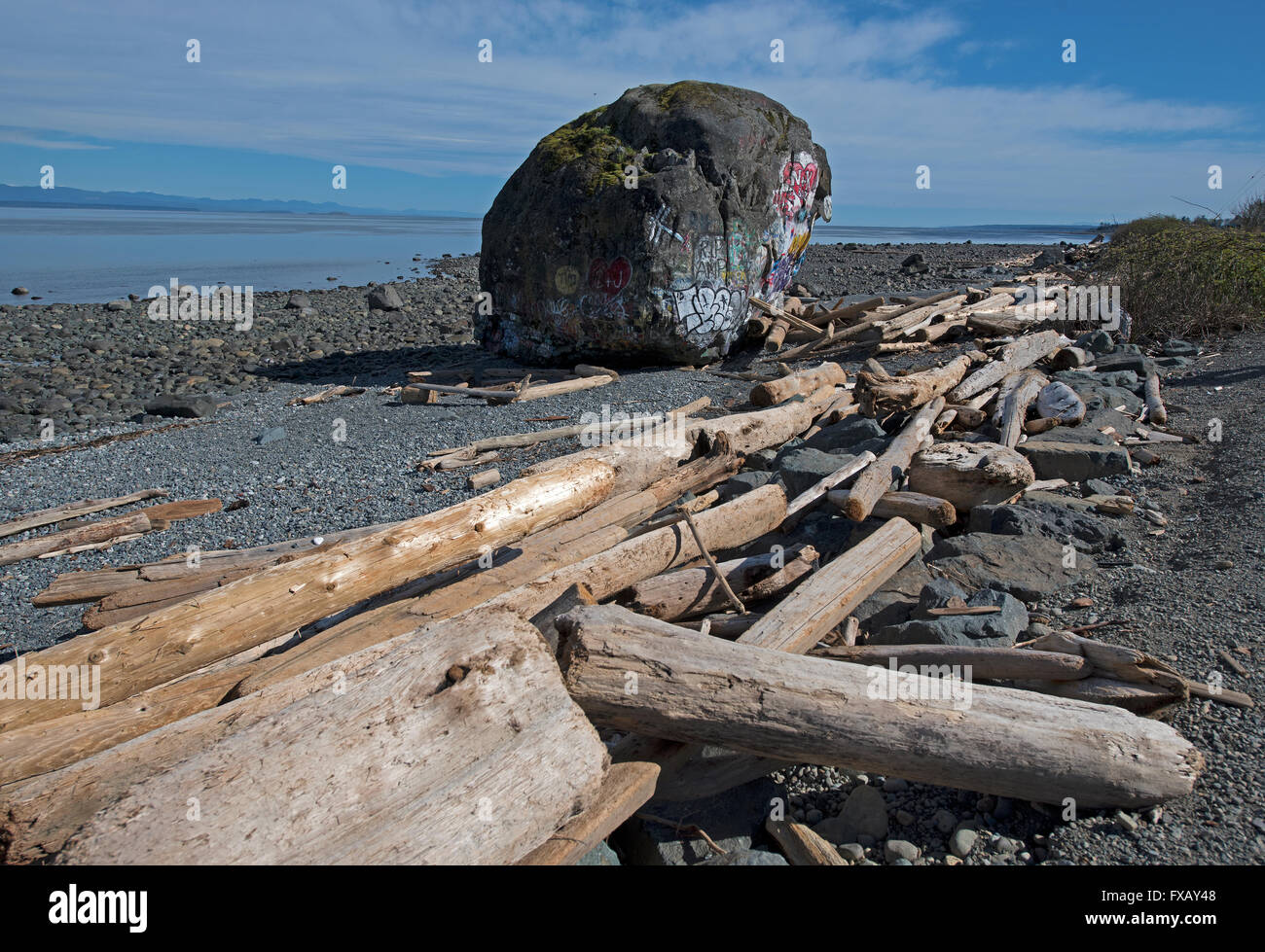 'Big Rock' Campbell River, Georgia Straits, Vancouver Island BC ...