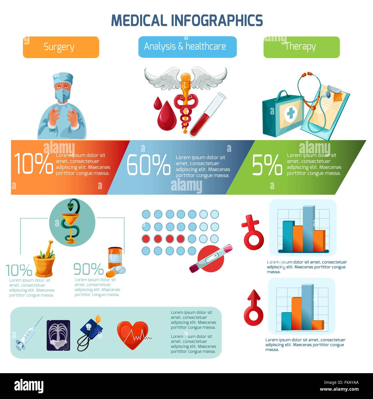 Medical Infographics Set Stock Vector Image & Art - Alamy