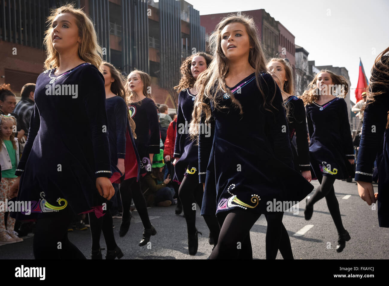 St. Patrick's Day Parade Belfast Northern Ireland Stock Photo - Alamy