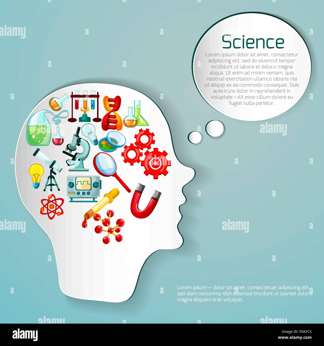 Science Poster Illustration Stock Vector Image & Art - Alamy