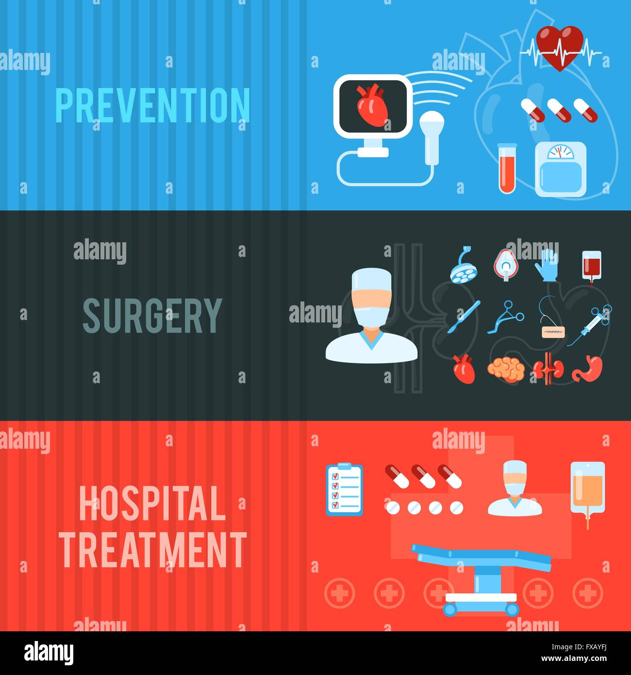 Heart pacemaker surgery Stock Vector Images - Alamy