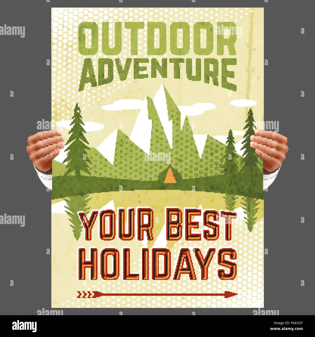 Outdoor adventure tourism poster Stock Vector Image & Art - Alamy