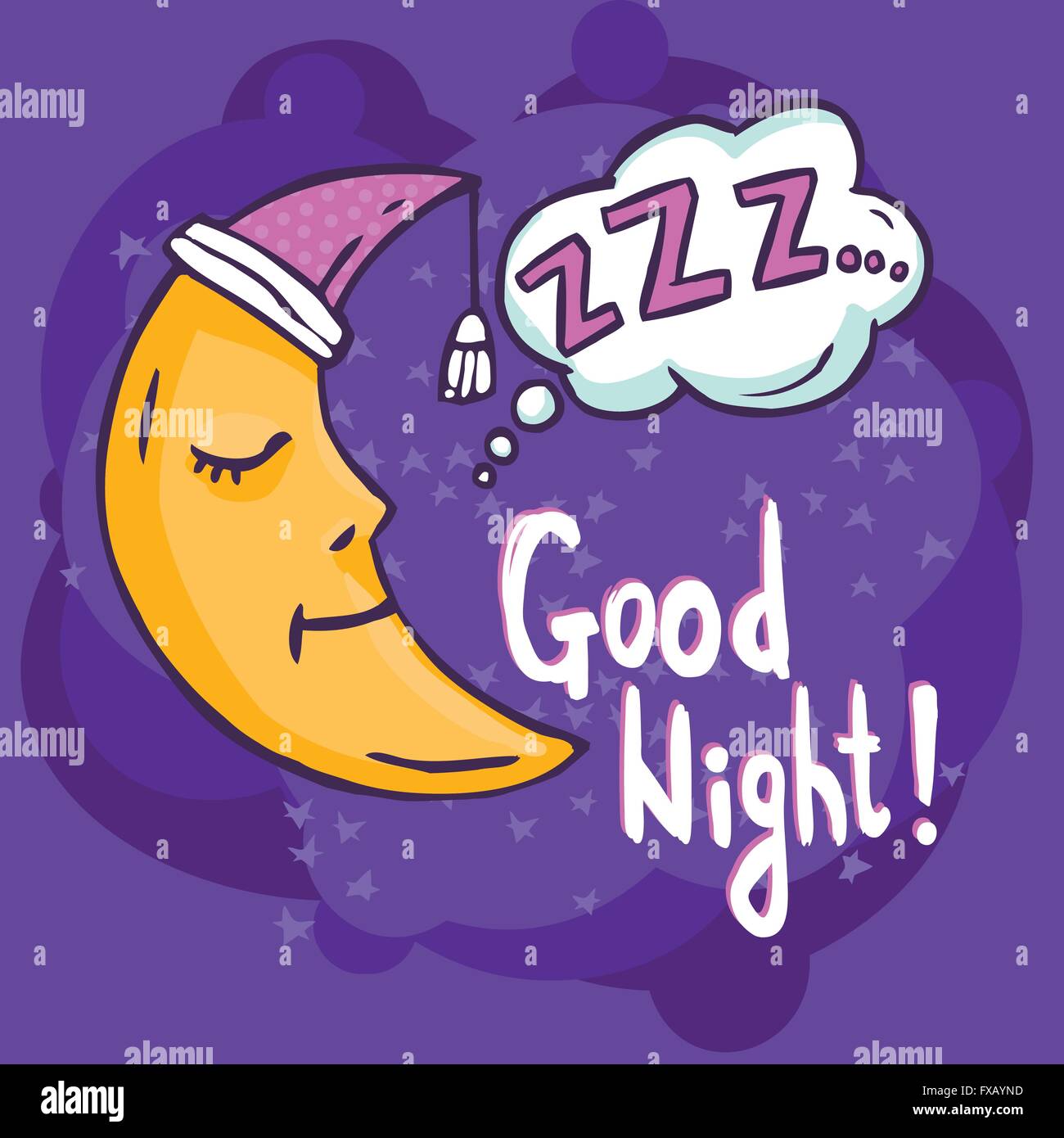 Sleep Time Illustration Stock Vector Image & Art - Alamy