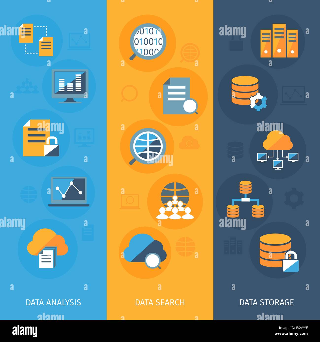 Big data vertical banners set Stock Vector Image & Art - Alamy