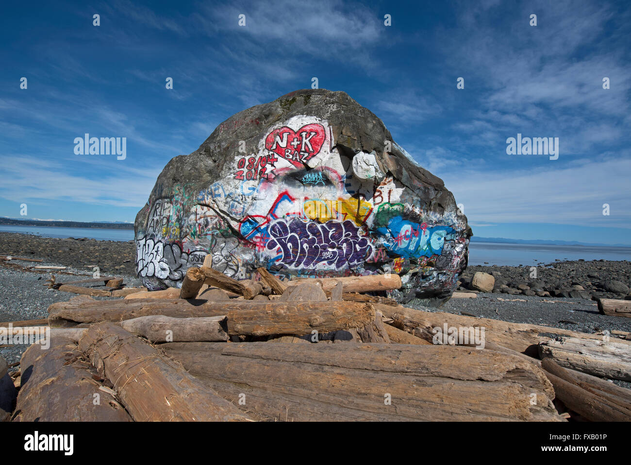 Two kilometres south of campbell rivers city centre hi-res stock ...