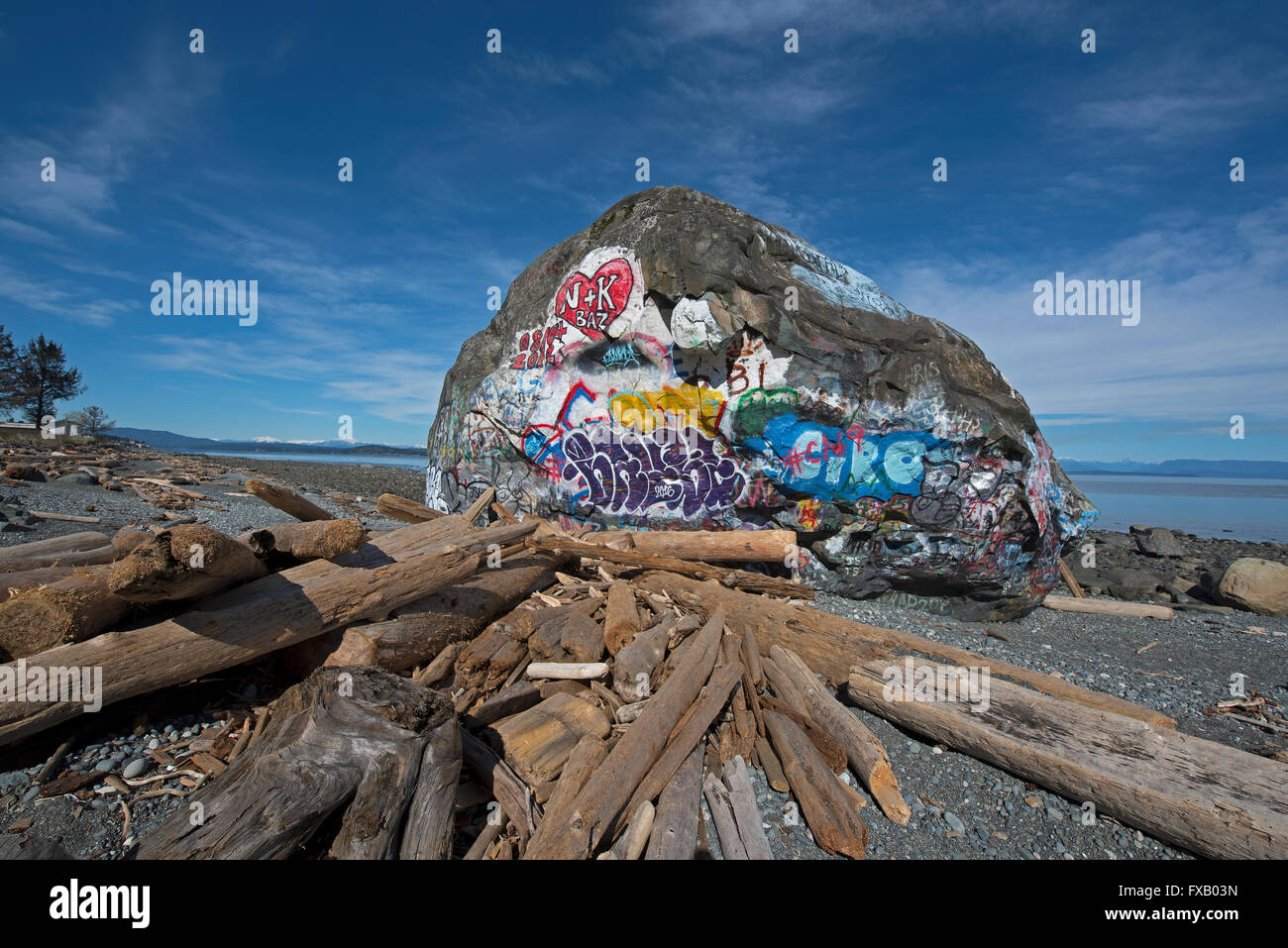 'Big Rock' Campbell River, Georgia Straits, Vancouver Island BC ...