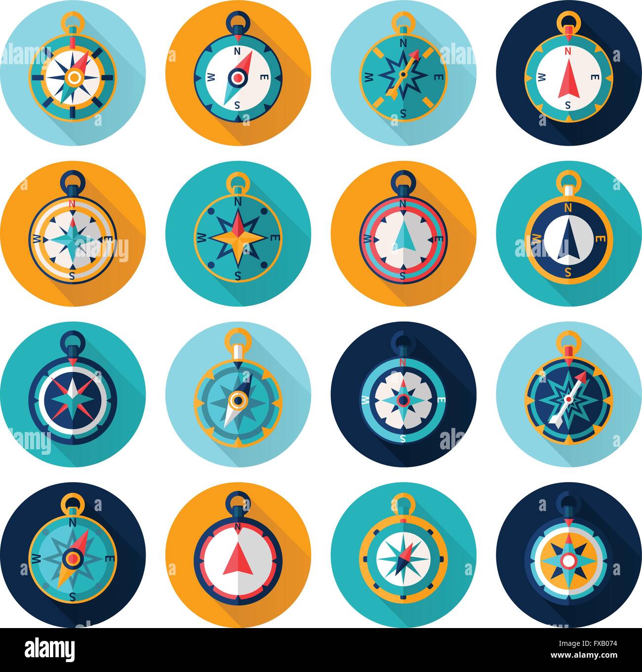 Compass plan map technology Stock Vector Images - Alamy