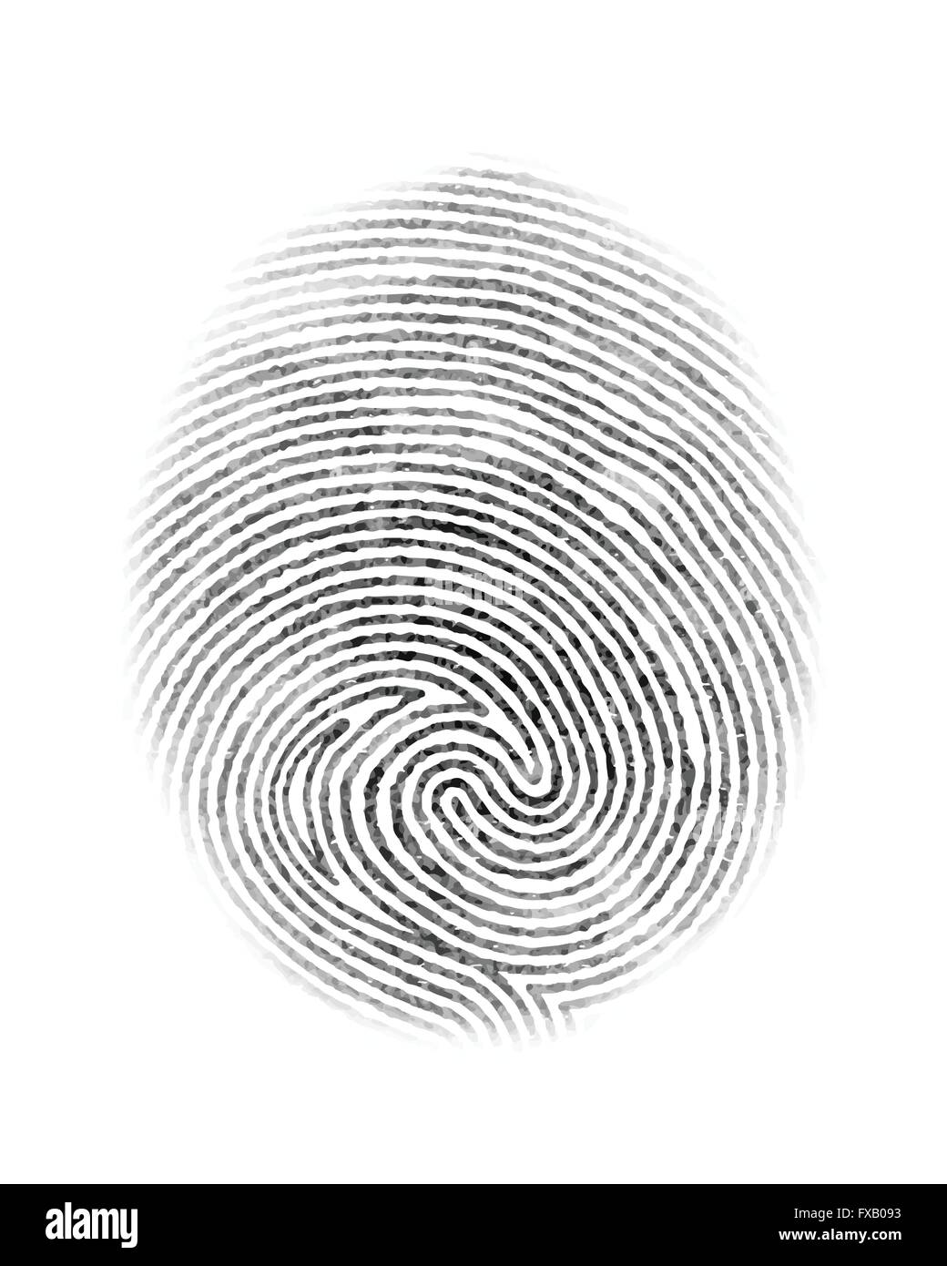 Fingerprint Isolated Illustration Stock Vector Image & Art - Alamy