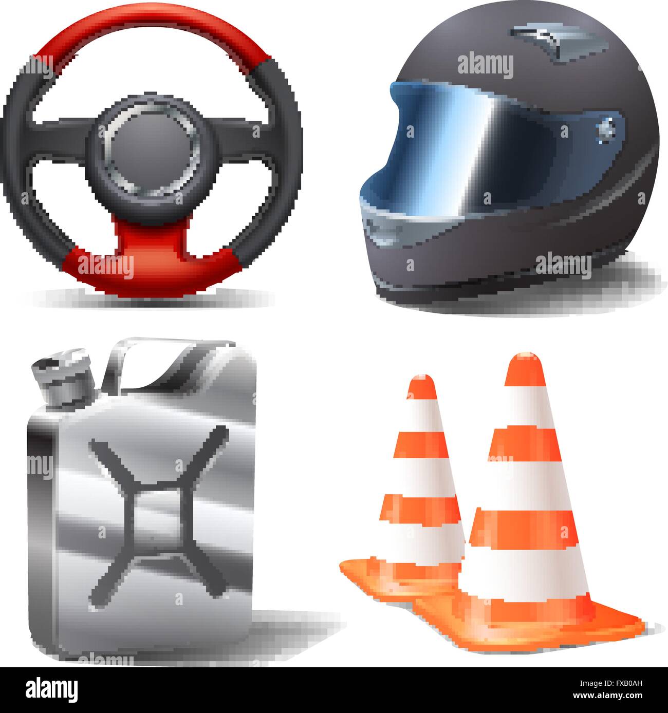 Car Racing Set Stock Vector Image & Art - Alamy