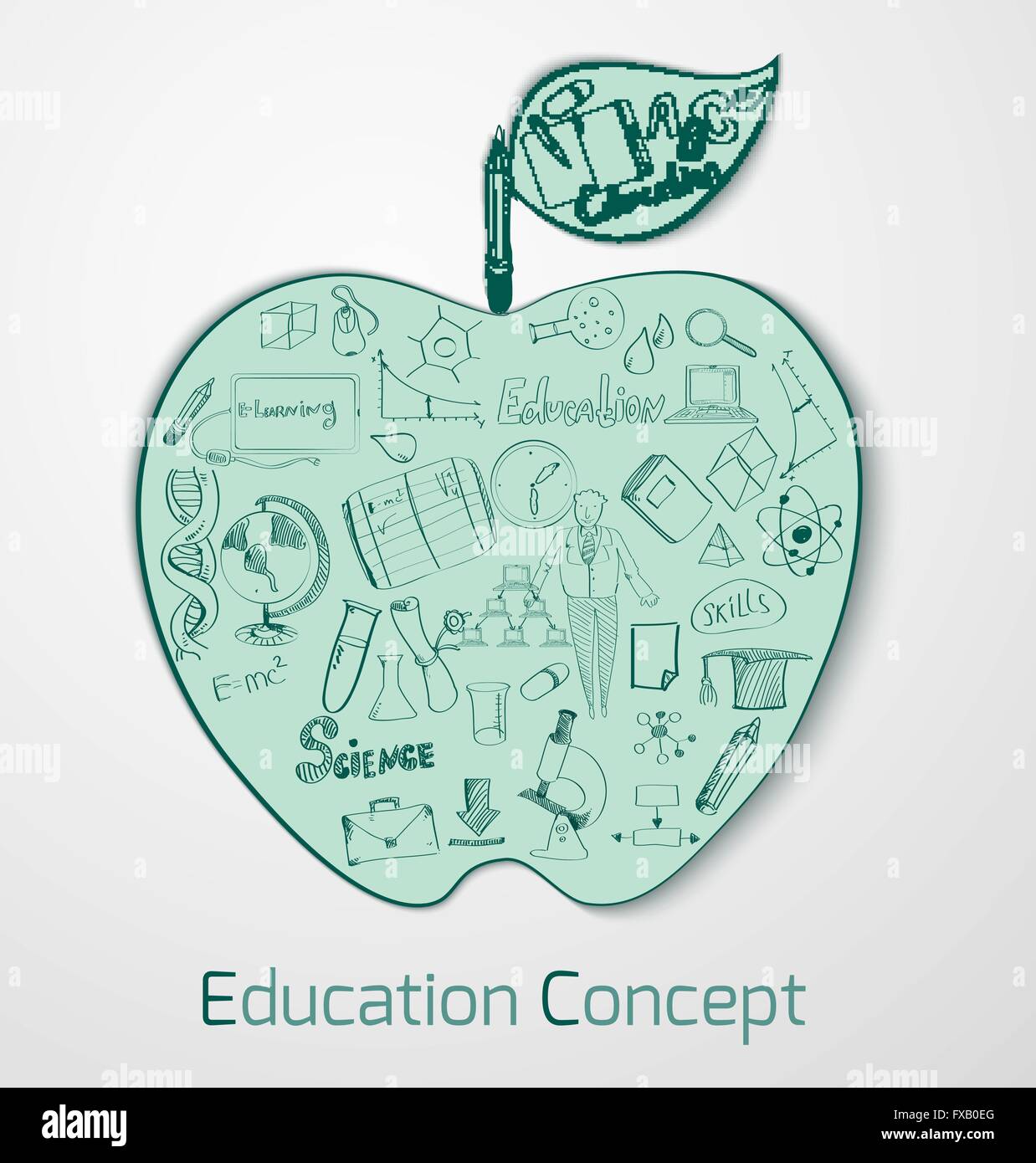 Education Doodle Concept Stock Vector Image & Art - Alamy