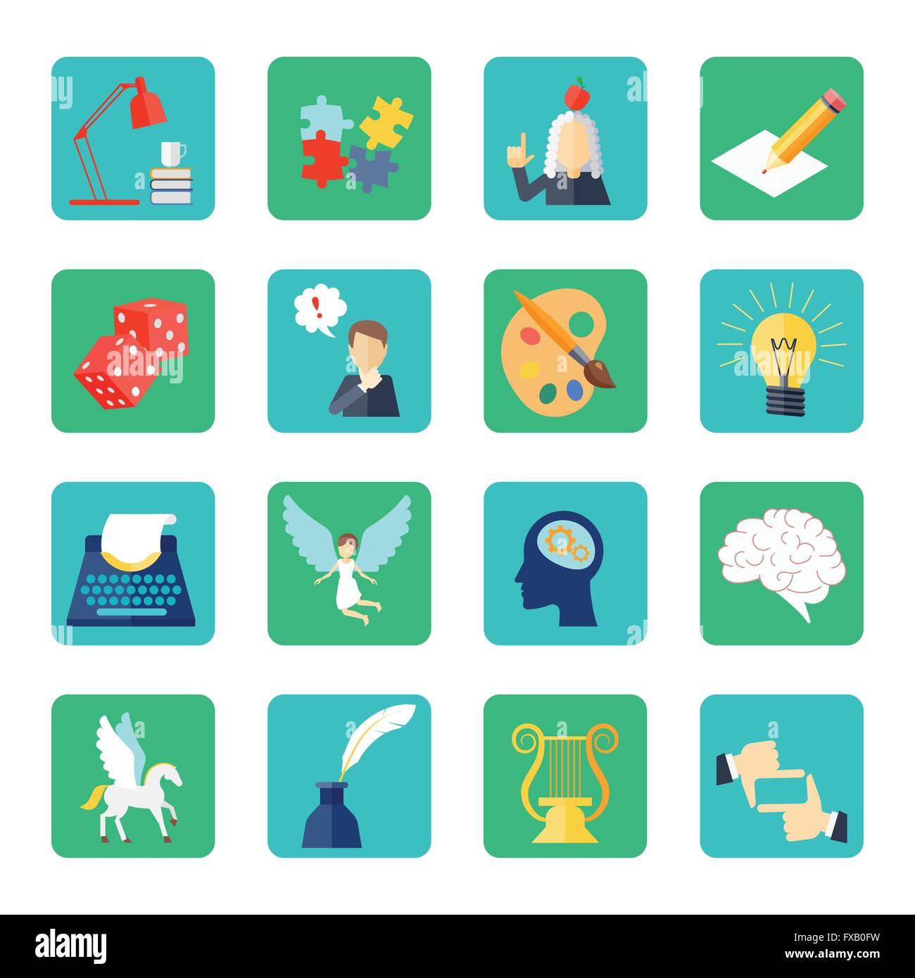 Muse Icon Flat Stock Vector Image & Art - Alamy