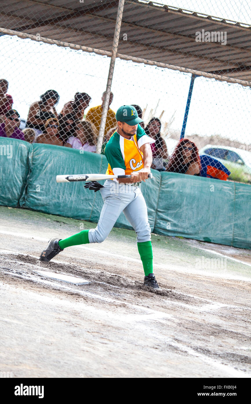 male versus male softball match Stock Photo - Alamy