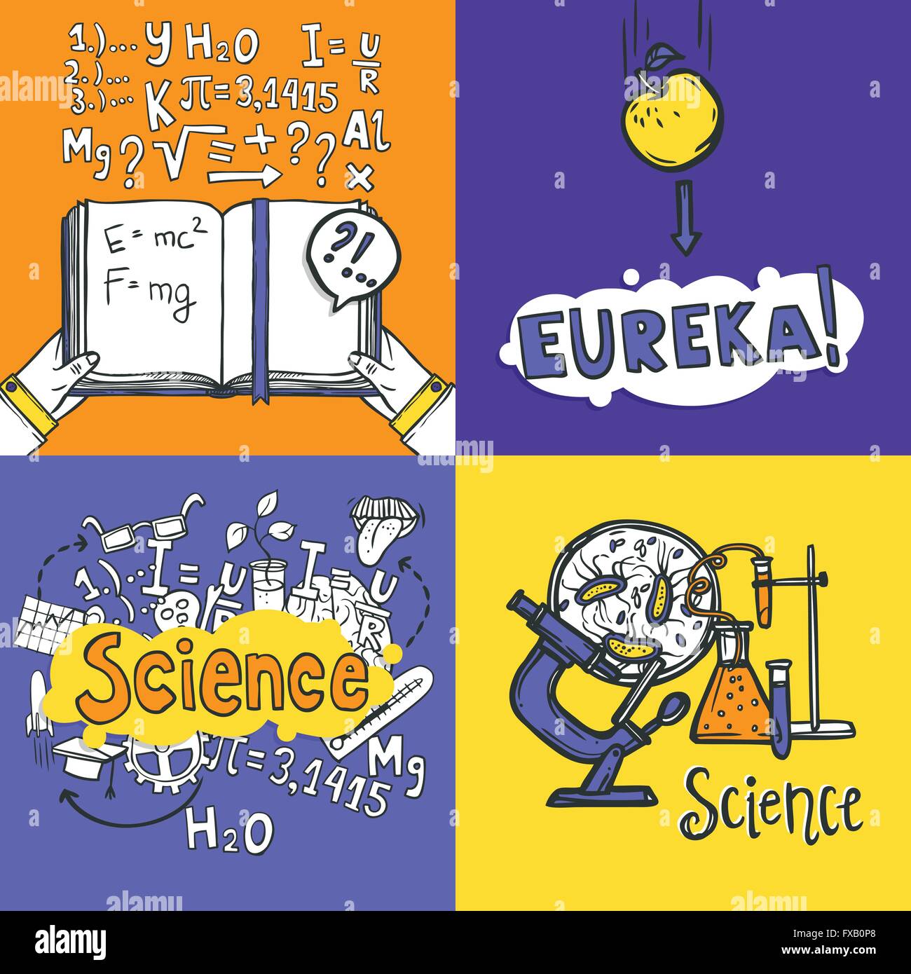 Science Design Concept Stock Vector Image & Art - Alamy