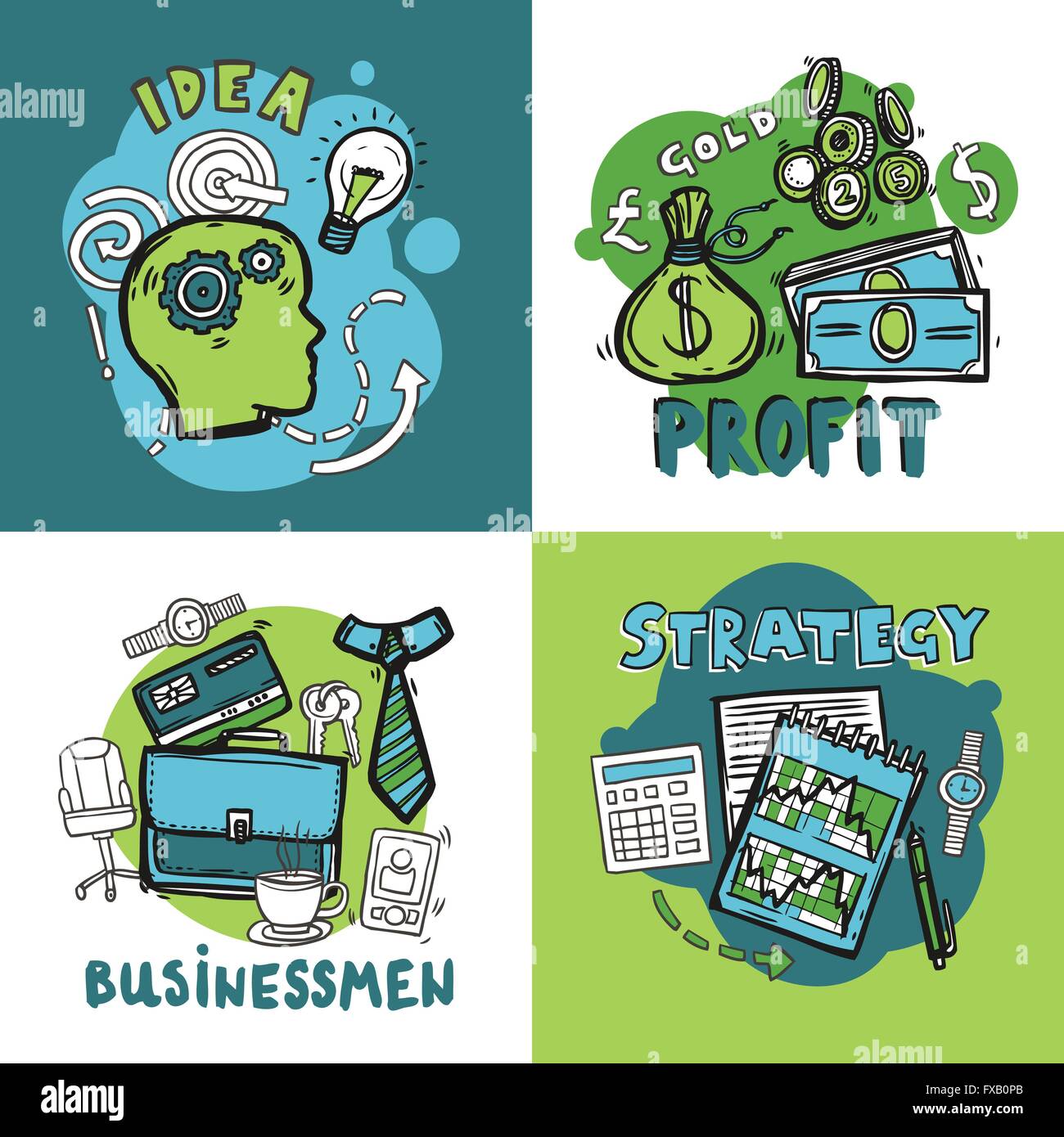 Innovation concept diagram drawn Stock Vector Images - Alamy