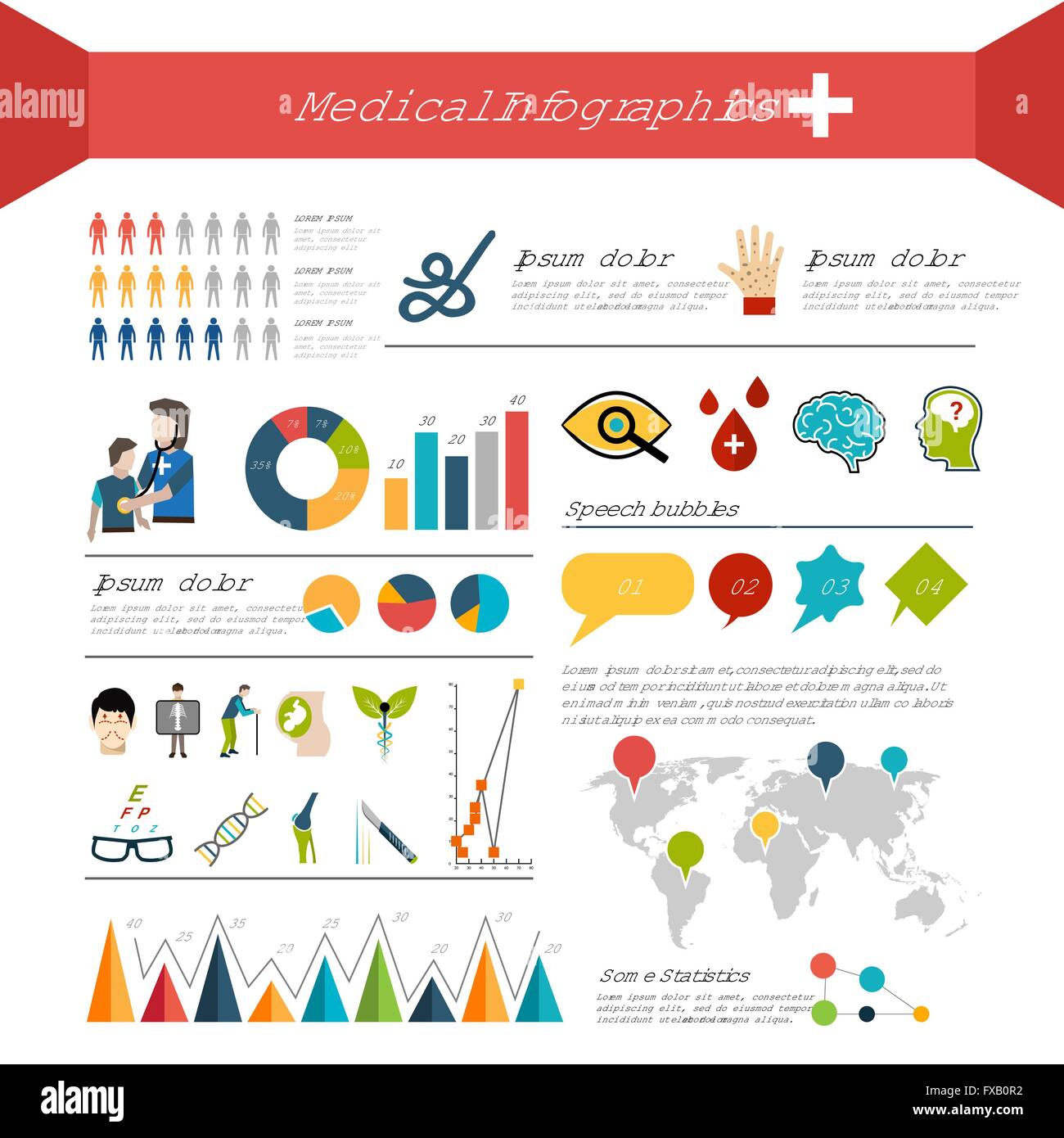 Medical Infographics Set Stock Vector Image & Art - Alamy